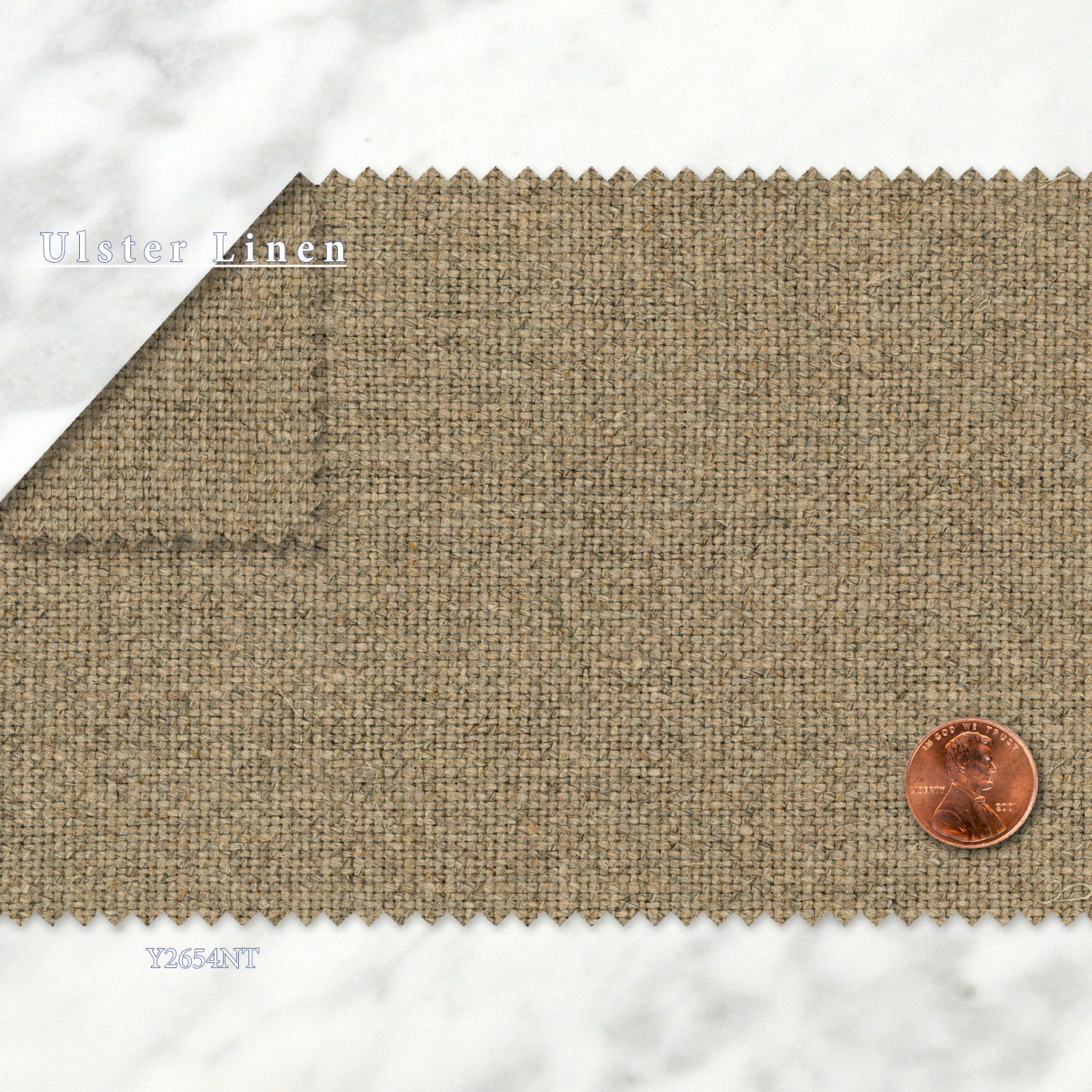 Heavy Weight Natural Linen fabric - Y2654NT060 - Ulster Linen