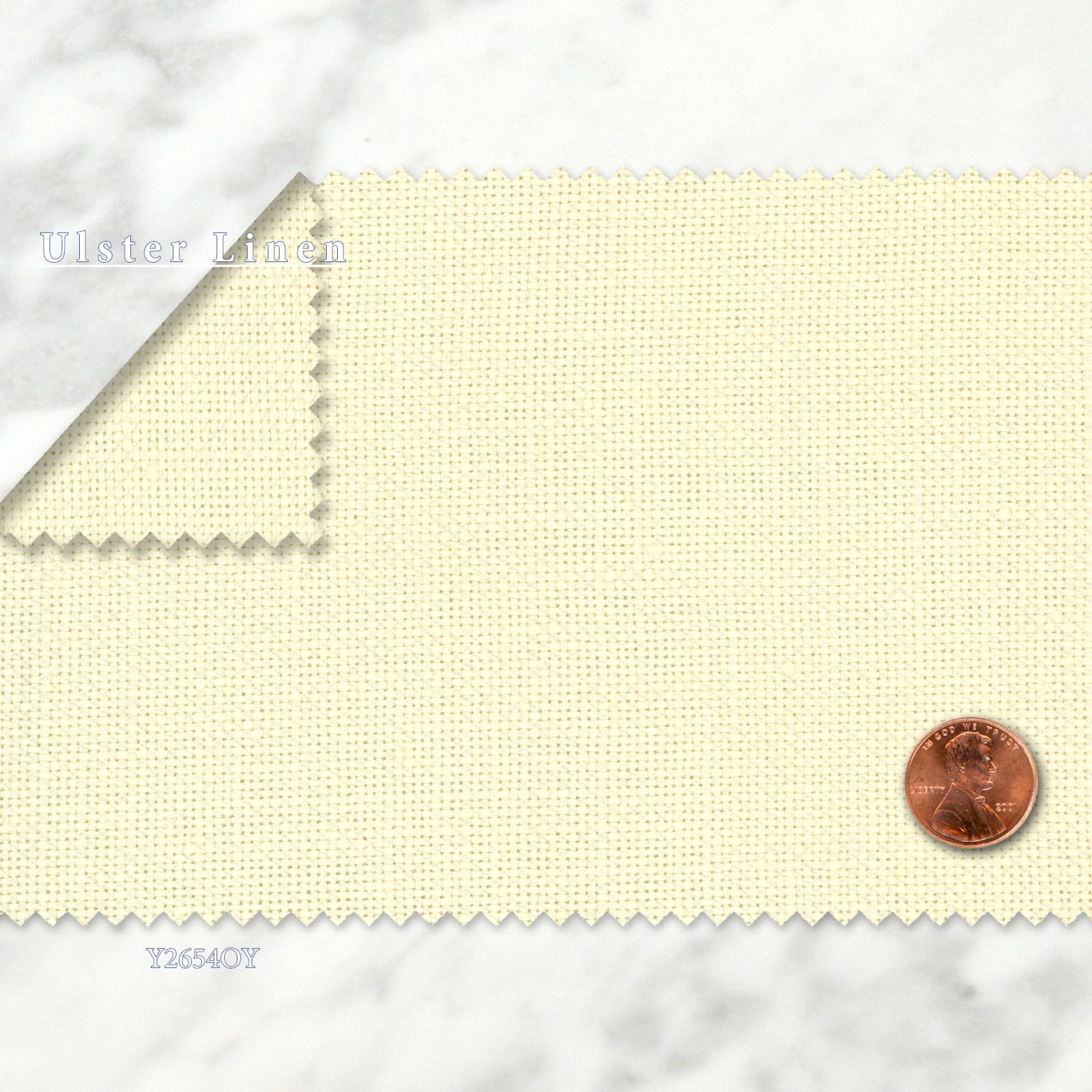 Heavy Weight Oyster Linen fabric - Y2654OY060 - Ulster Linen